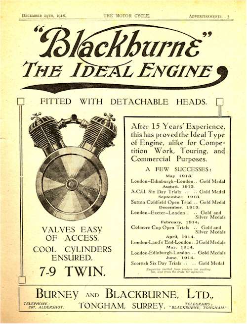 Blackburne Motorcycles